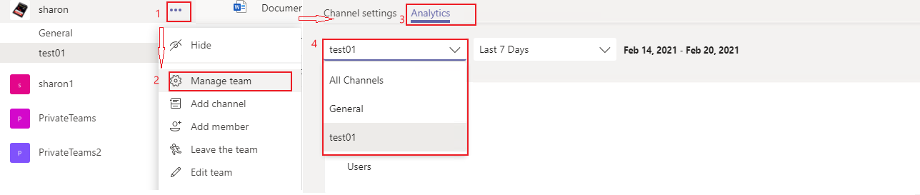 Teams Specific Channel Reports - Microsoft Q&A