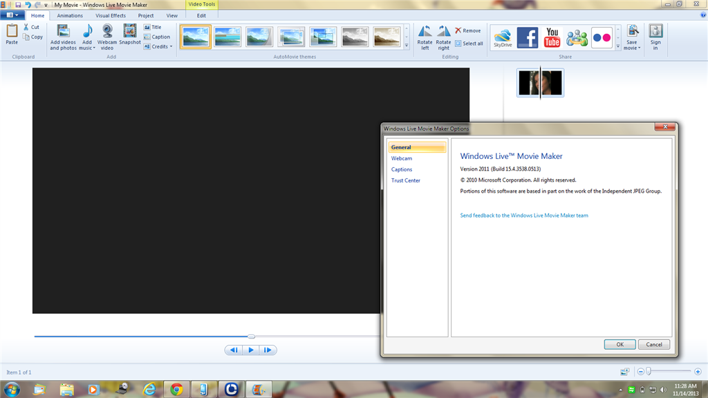 unable to see preview in windows live movie maker and other tools ...