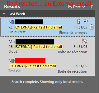 Issue with 'Find Related Messages in this conversation' in Outlook 365 ...