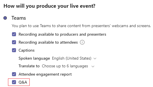 Microsoft Teams Live Events - Microsoft Q&A