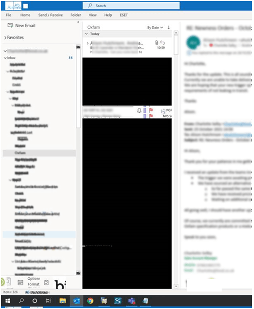 Outlook display issues - blacked out windows - Microsoft Q&A