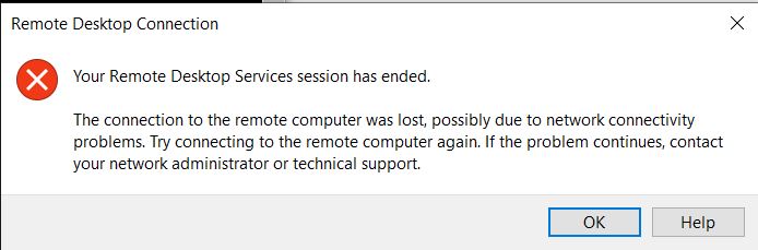 remote desktop blank screen issue - Microsoft Q&A