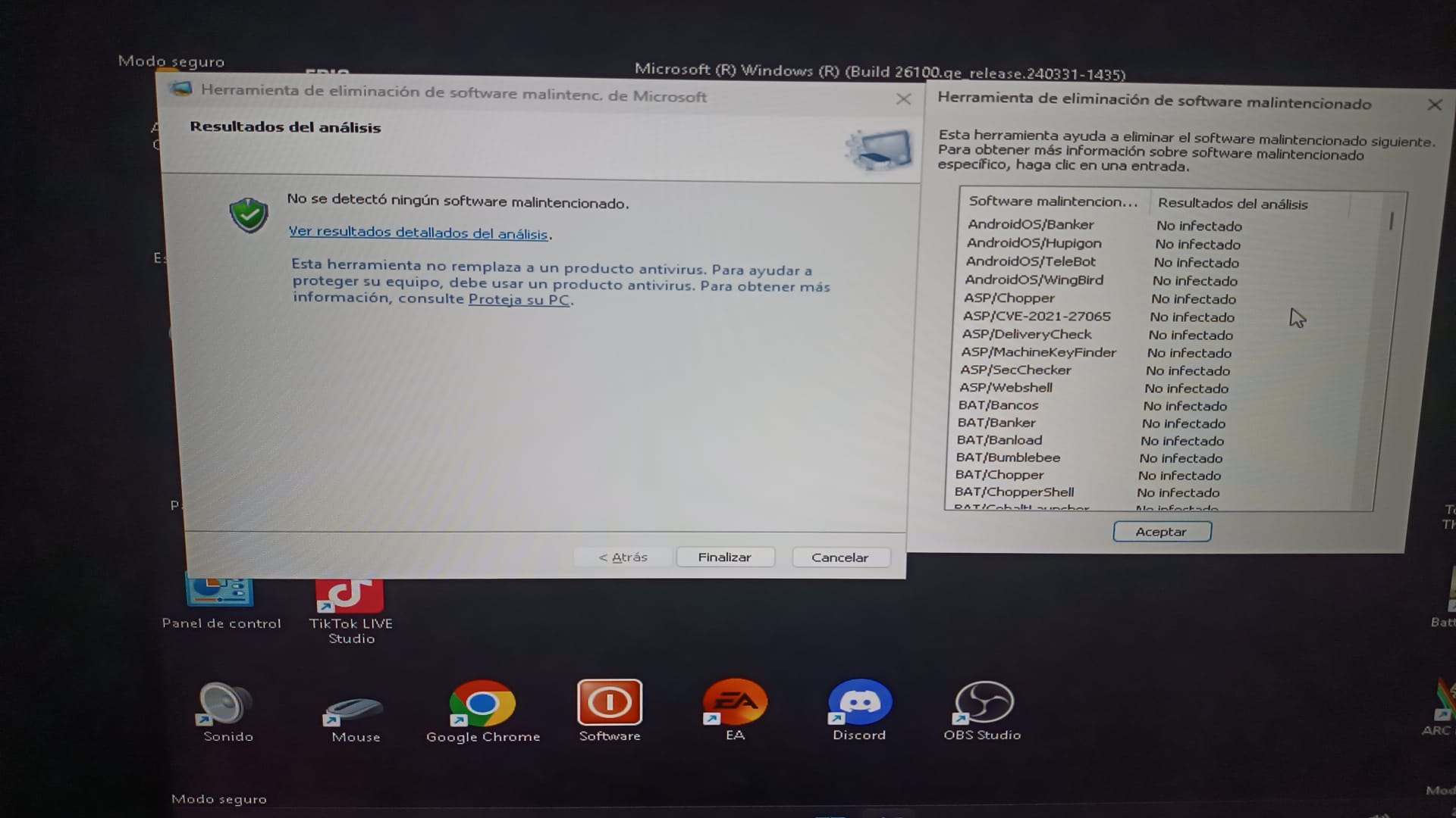 MRT me detecta dos archivos infectados - Microsoft Q&A