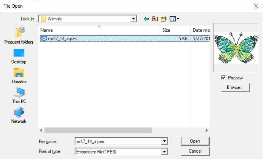 windows 11 file explorer not showing preview for *.pes files ...