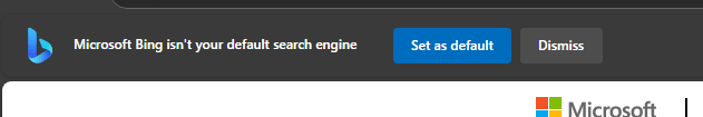 Get rid of "Microsoft Bing isn't your default search engine" pop ups ...
