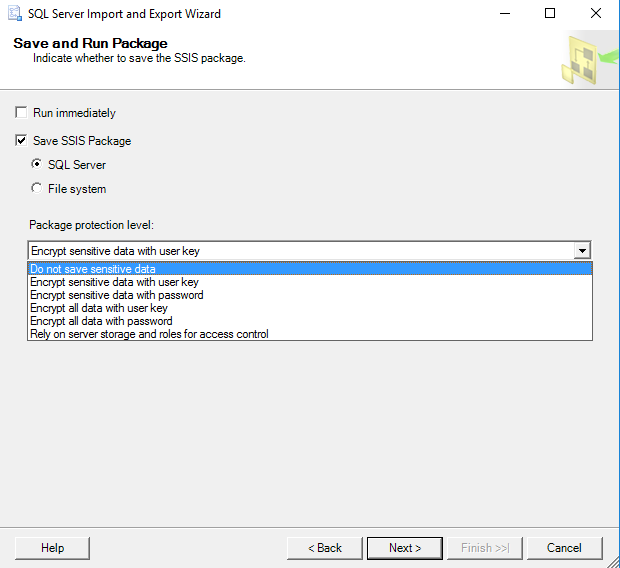 Steps on creating, saving, and running Import packages within "SQL ...