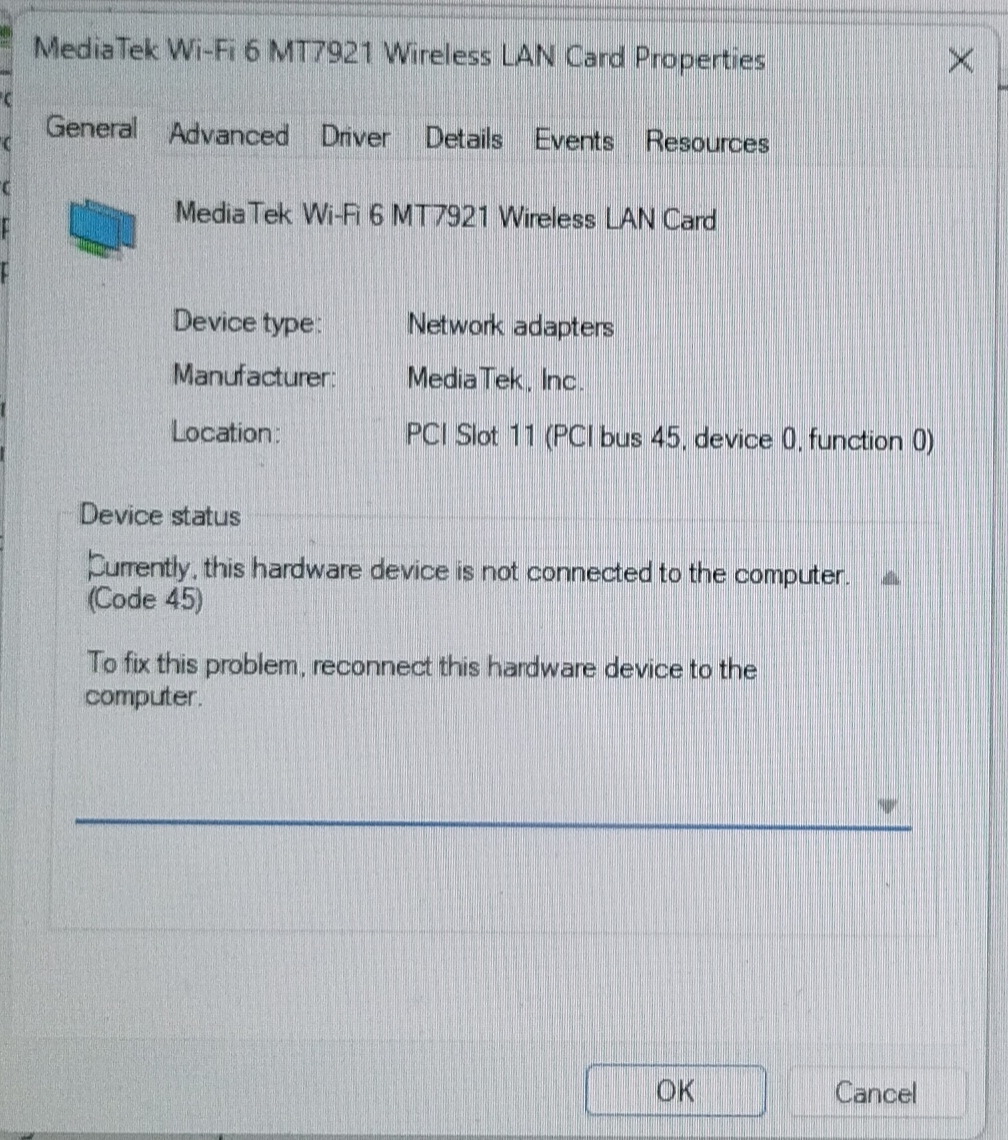 How to fix Mediatek Wifi 6 MT7921 keep disappearing from the pc ...