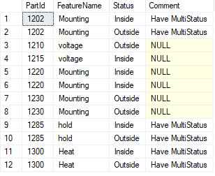 How to update comment with statment havemulti status where i have more ...
