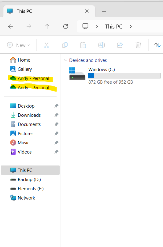 OneDrive show up multiple times on the Navigation Pane - Microsoft Q&A