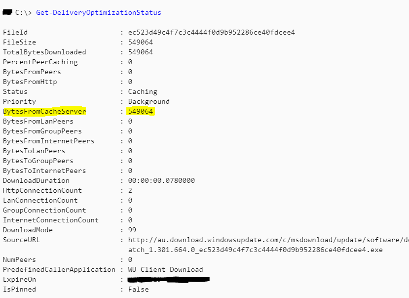 Clients not using Microsoft Connected cache (Doinc) - Microsoft Q&A