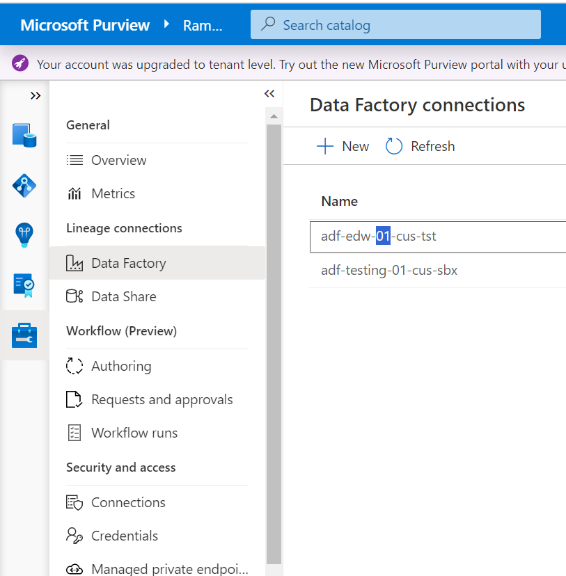 Azure Data Governance Portal Retrieving Adf Lineage Microsoft Qanda