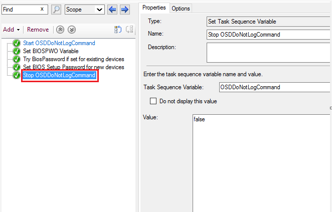 OSDDoNotLogCommand displays password in the smsts.log - Microsoft Q&A
