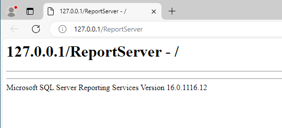 report server service management pages not showing - Microsoft Q&A