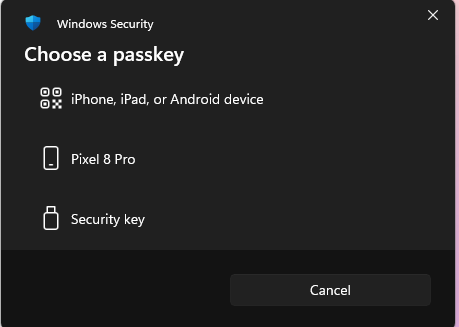 How to remove passkey/Security key/Windows Hello - Microsoft Q&A