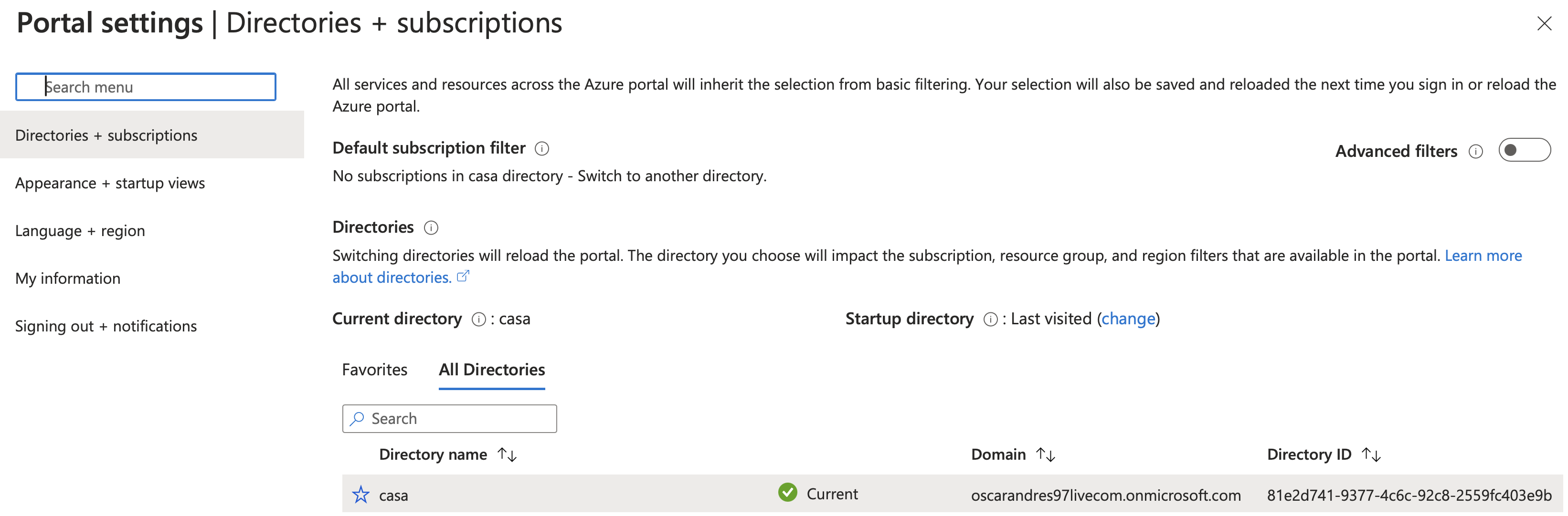 unknown tenant linked to an unknown email address in my personal azure ...