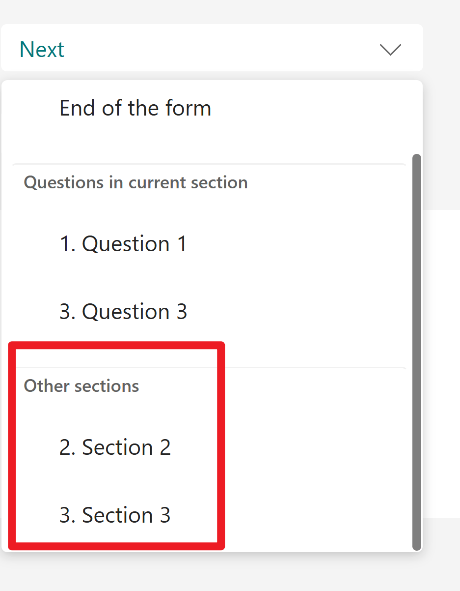 Is it possible for branching logic to allow skipping to a specific question instead of to the ...