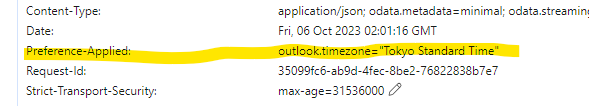 calendarView API ignores outlook.timezone - Microsoft Q&A
