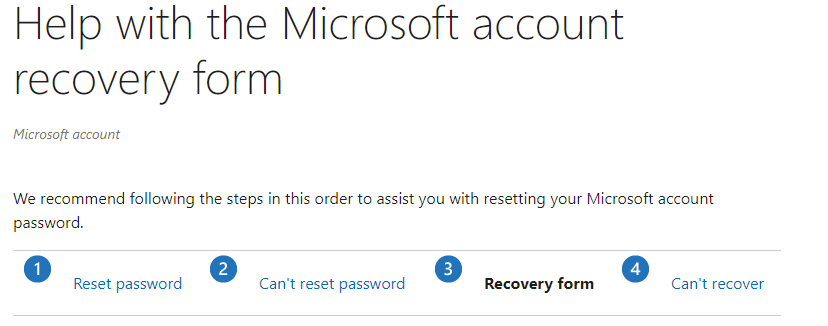 Microsoft Account is blocked and i can't recover the account ...