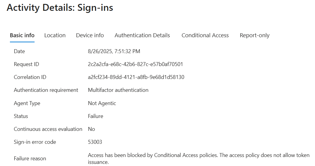 Users blocked when authenticating with Companion App via CAPs with ...