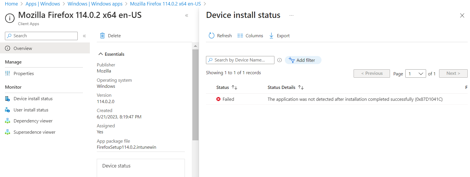 Why Our Mozilla Firefox Apps Deployment Is Being Failed Using Intune With Win32 App Method