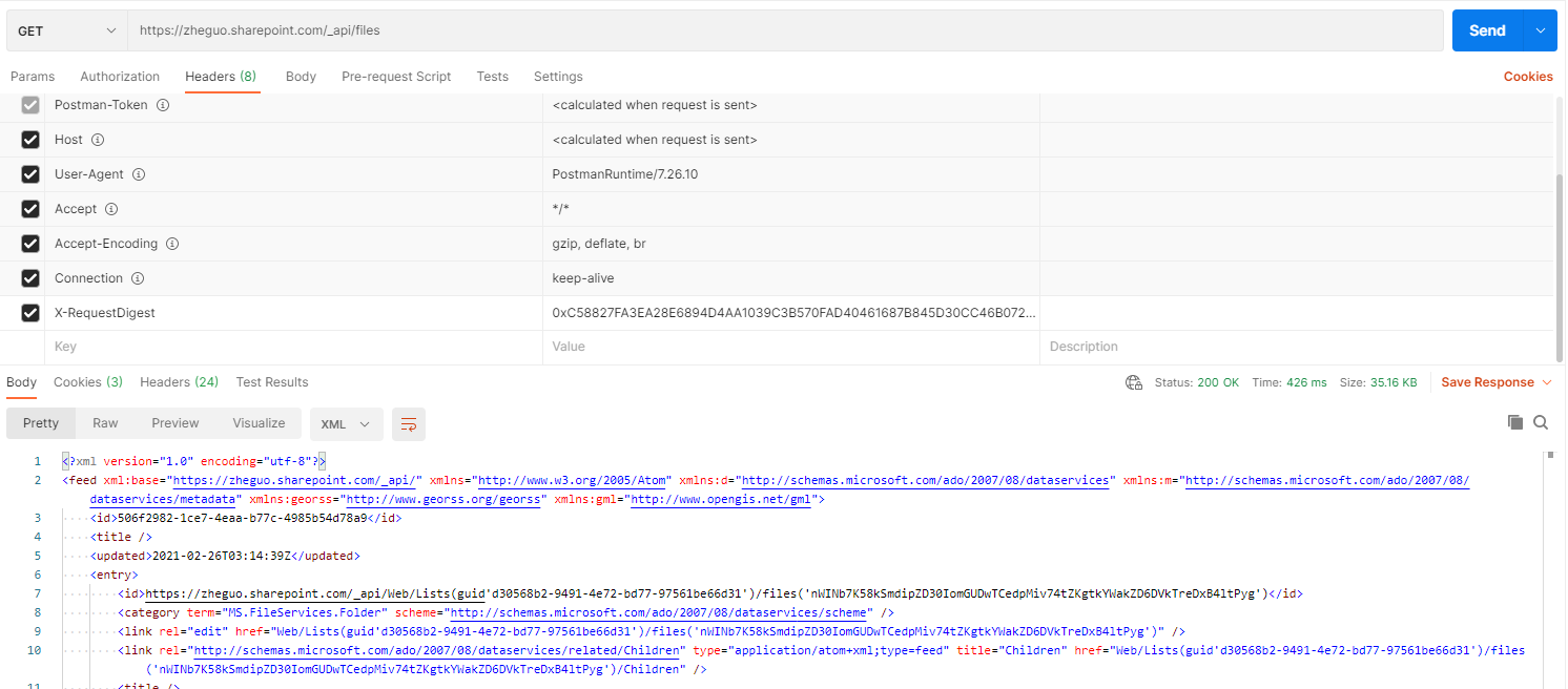 Sharepoint Online : Files API returning Internal Server Error ...