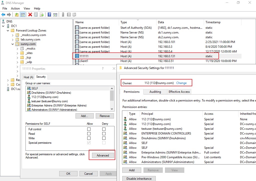 Permission To Create Aptr Dns Records Only Microsoft Qanda