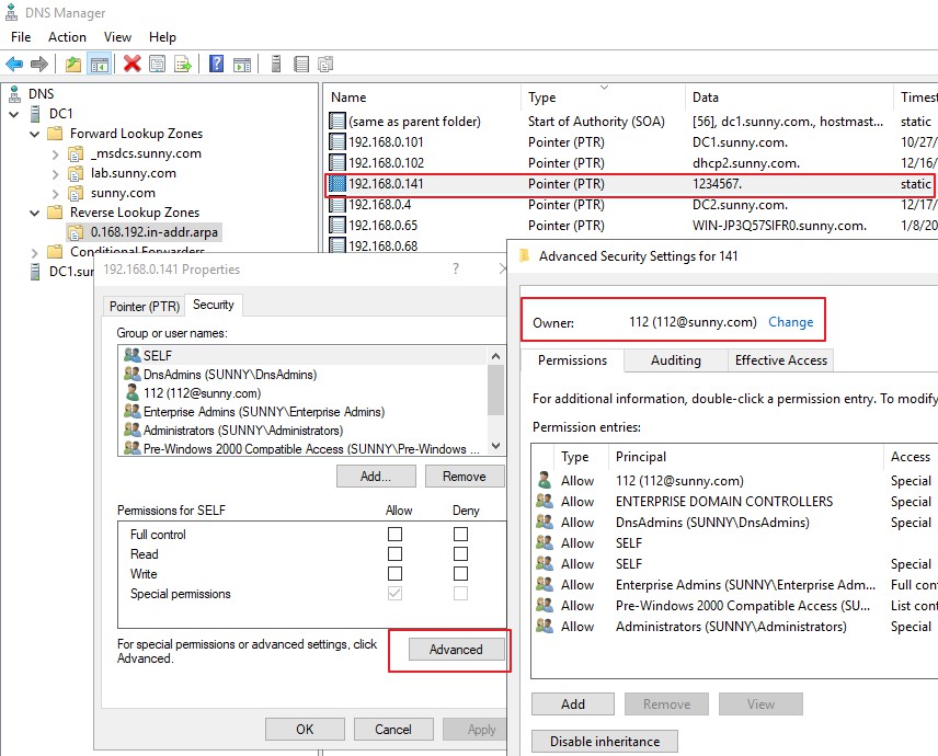 Permission To Create Aptr Dns Records Only Microsoft Qanda