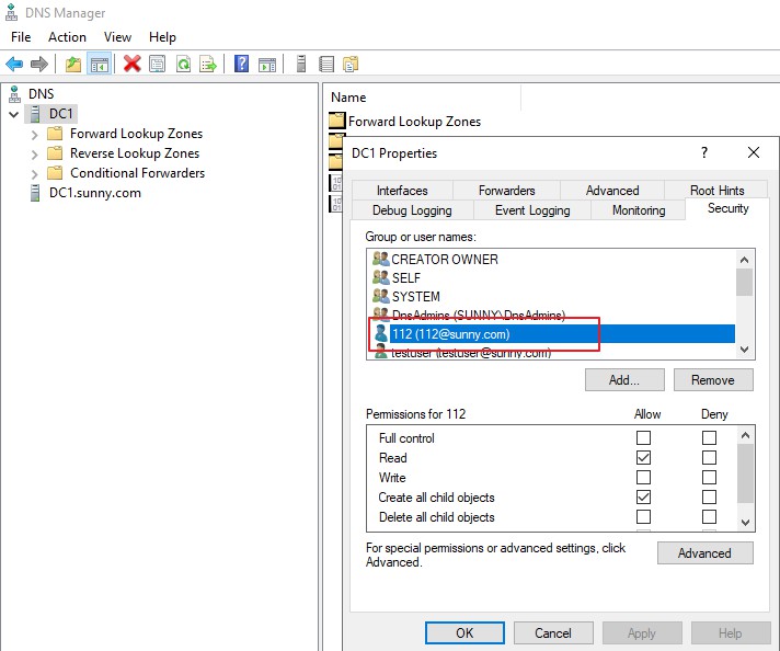 Permission To Create A Ptr Dns Records Only Microsoft Qanda