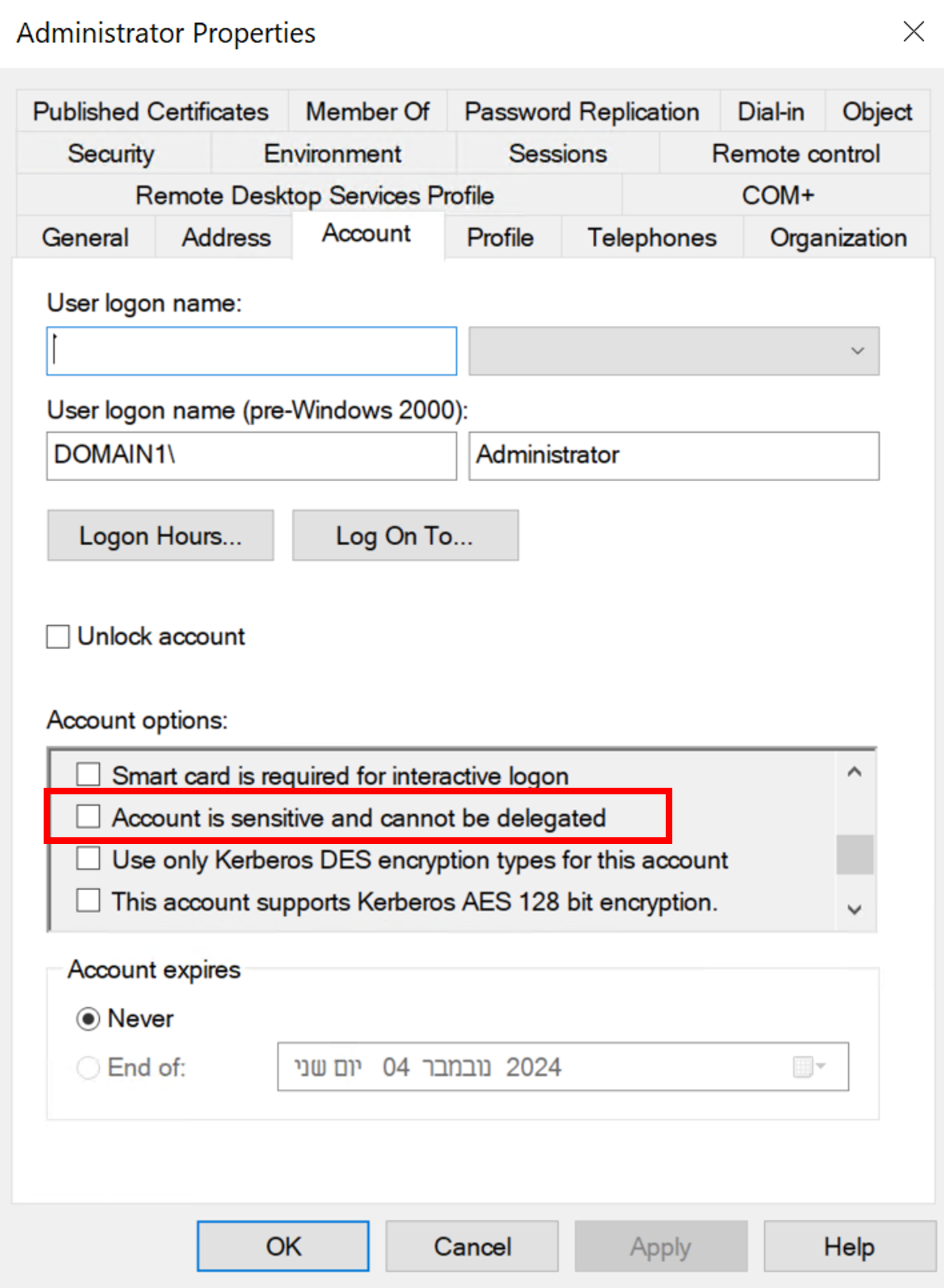 Ensure privileged accounts are not delegated - Recommendation - Microsoft Q&A