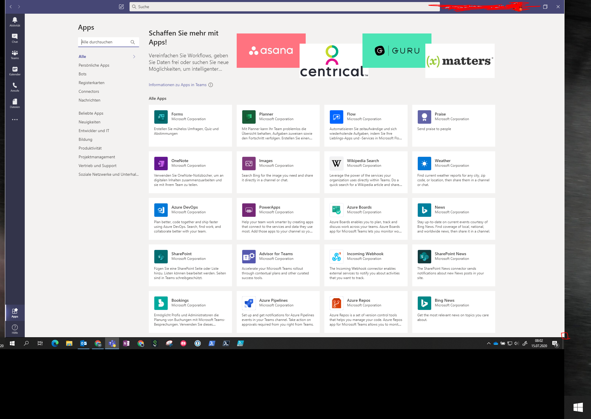 Maximized Teams windows appears larger than screen since 2004 update ...