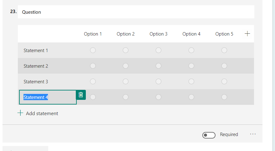 Microsoft Forms - Likert Limit - Microsoft Q&A