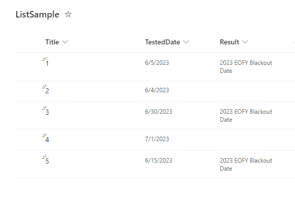 Calculated column to flag Blackout dates on modern SharePoint List ...