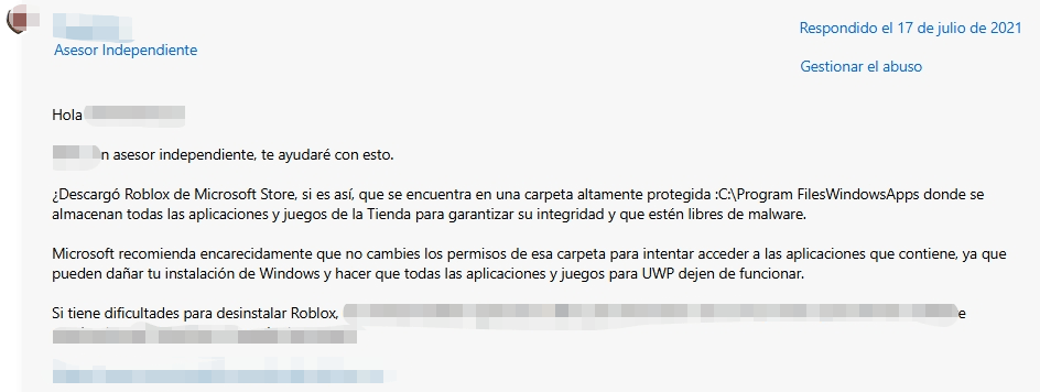 Desinstalé una aplicación pero me sigue saliendo como si estuviera ...