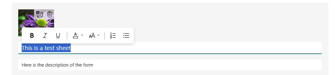 How can I change the character limit and font size in the title page portion of a form template ...