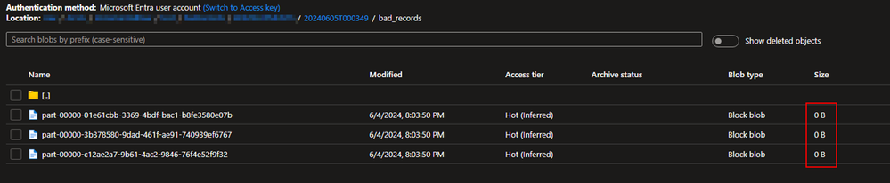 Issues while writing into bad_records path in Databricks - Microsoft Q&A
