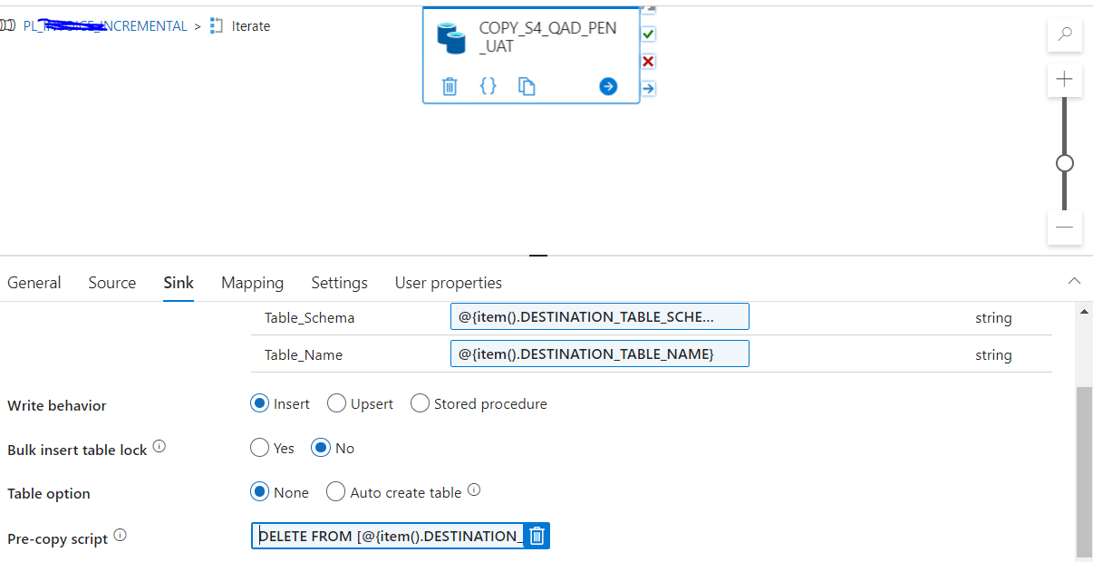 Pre-copy Script Issue - Microsoft Q&A