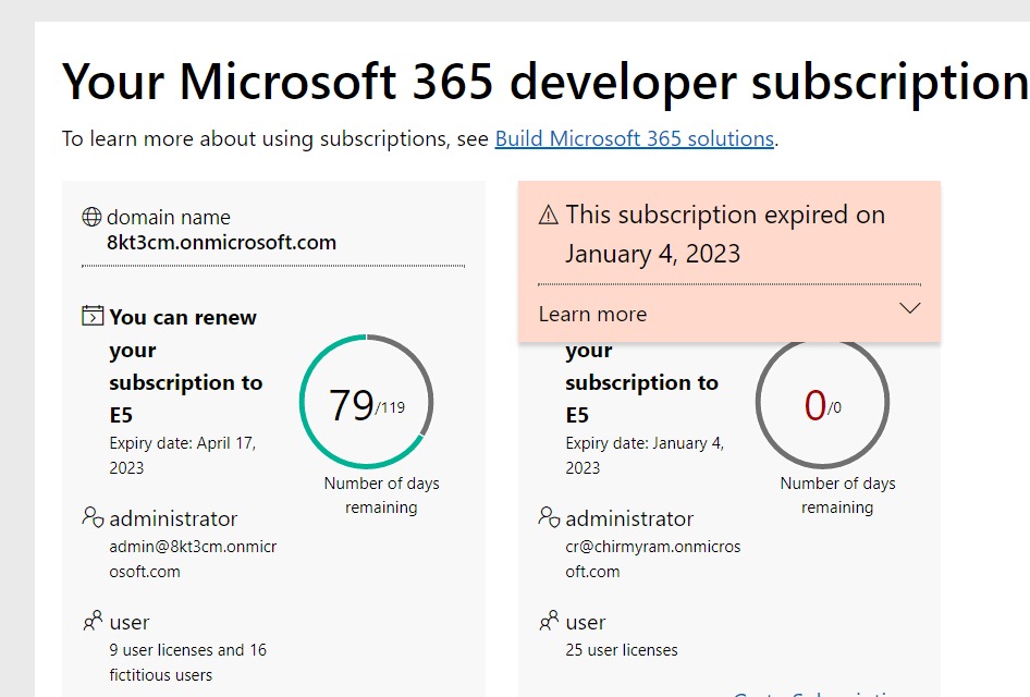 E5 Subscription validity date is incorrect - Microsoft Q&A