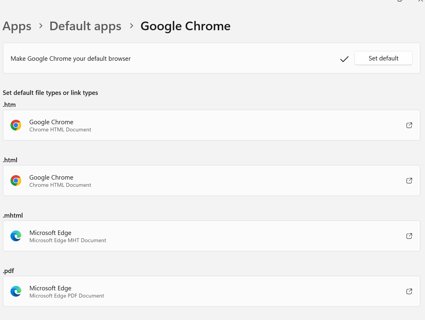 How do I make Chrome my default browser when opening links in the new ...