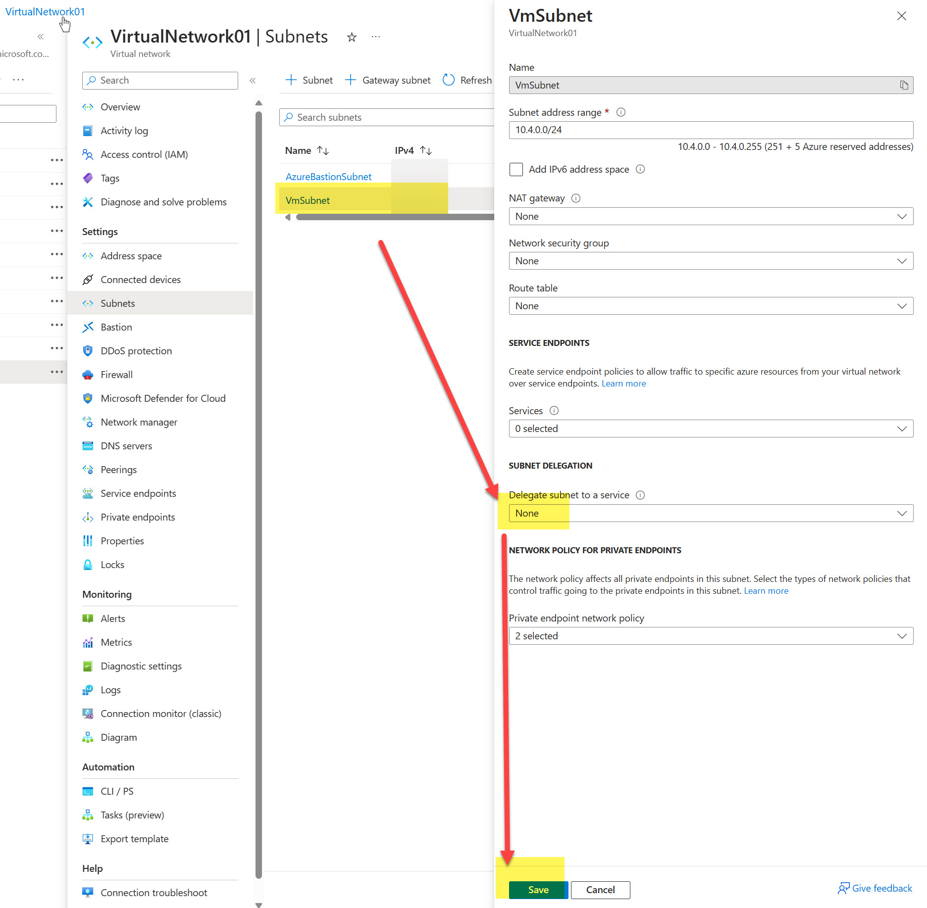 Unable to Delete Azure Virtual Network - Microsoft Q&A Unable to Delete Azure Virtual Network - Microsoft Q&A
