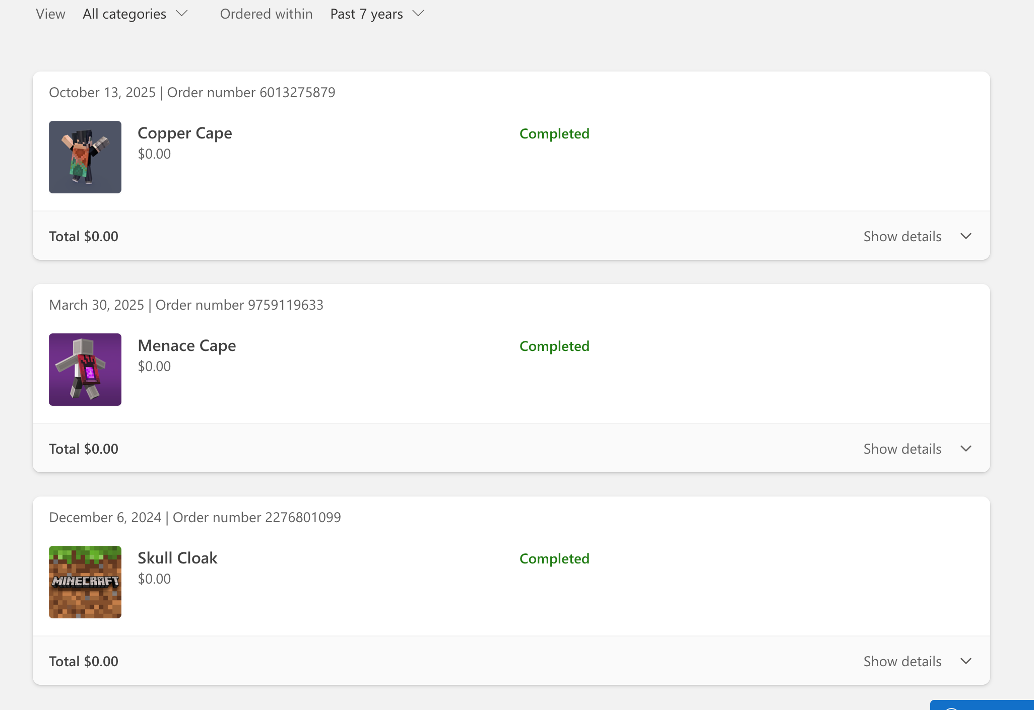 How do I get the Minecraft capes that I sent to my account via codes ...