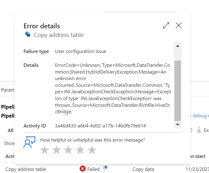 How To Copy Files From Ssms Using Shir To Datalake Gen 2 In Parquet Format Microsoft Qanda