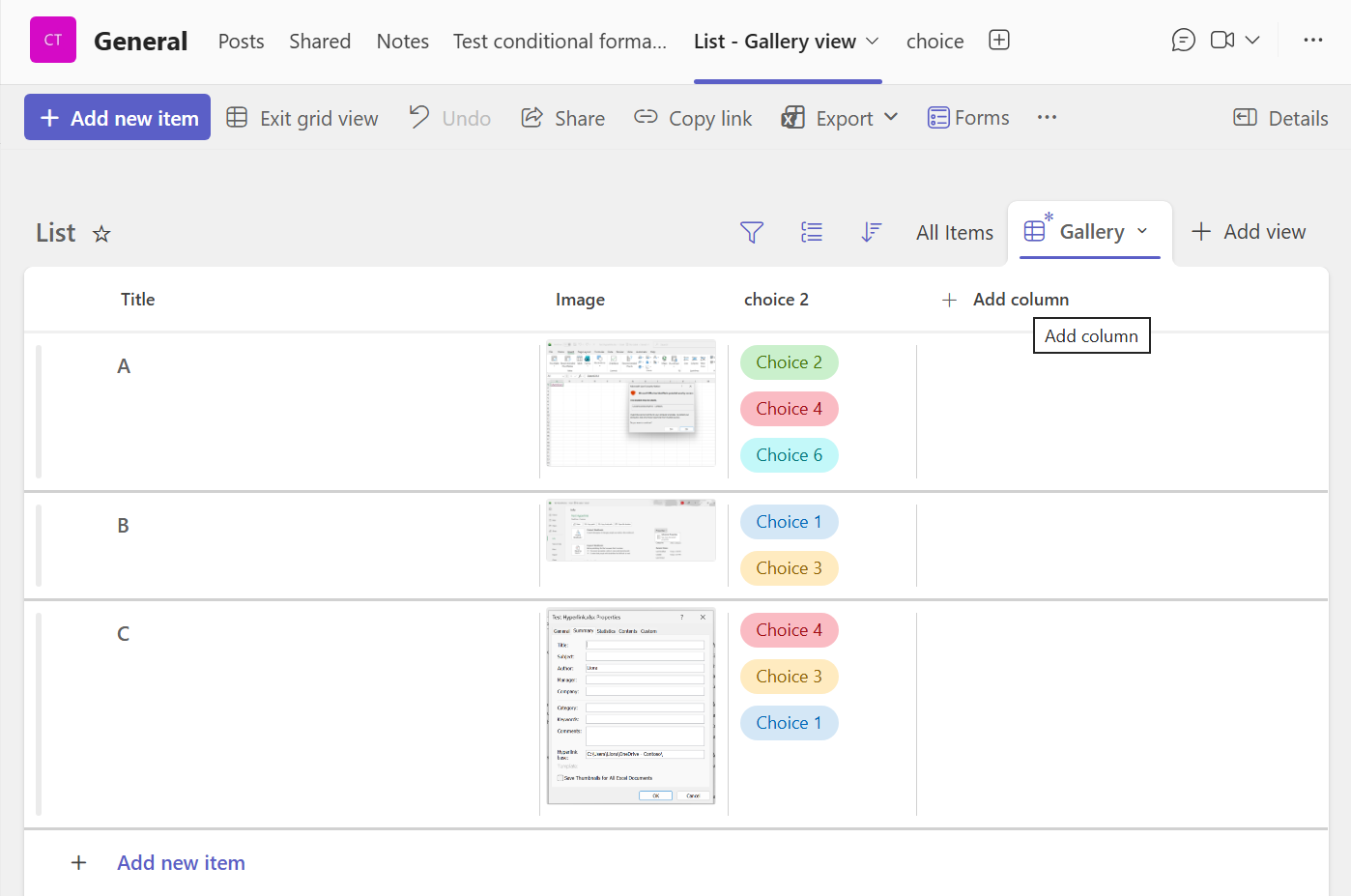 Comment afficher une colonne choix multiples dans un formulaire ...