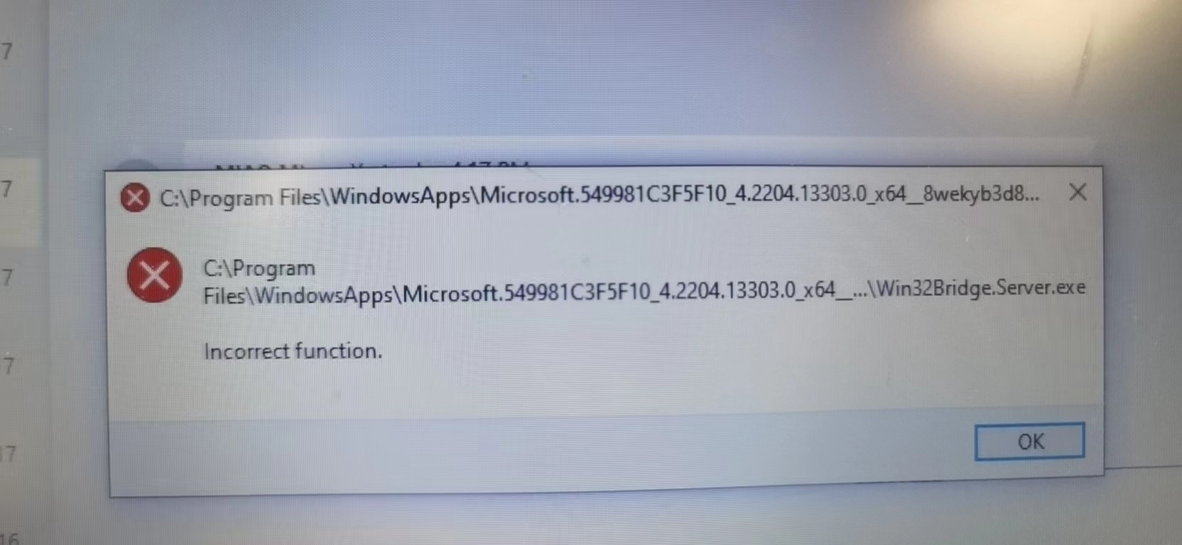Win10系统登陆后，提示C:\Program Files\WindowsApps\目录下有应用不可用 - Microsoft Q&A