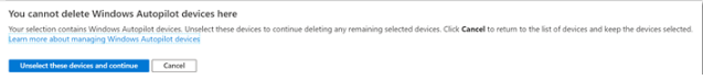 How to delete/remove a devices from Azure AD without removing it from Autopilot profile as I ...