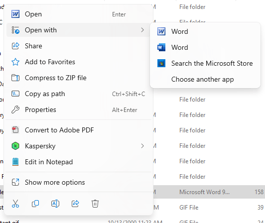 All Word Documents suddenly changed to "Office Open XML Document ...
