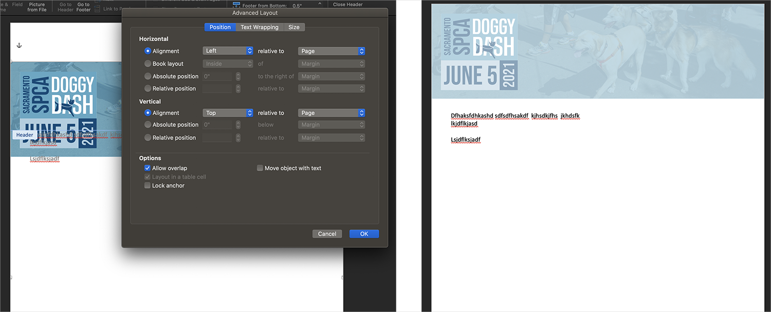 Watermark Advanced Layout Settings Going Away After Saving and ...