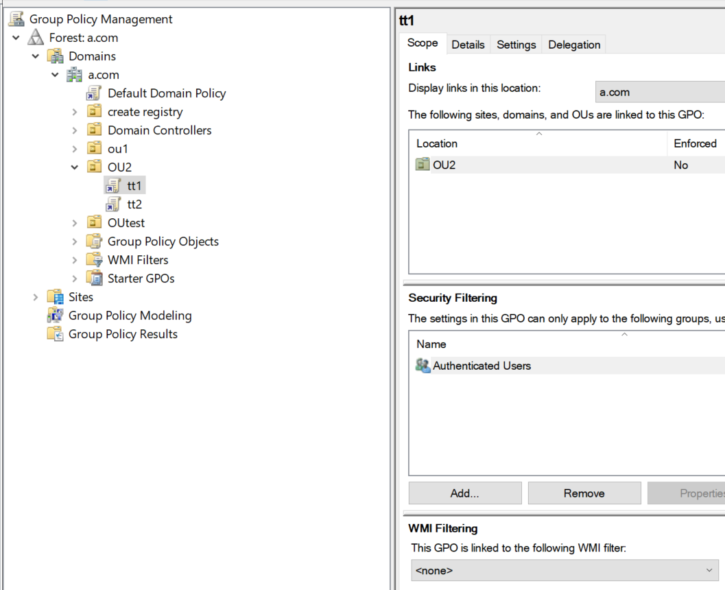 GPO update issue - Microsoft Q&A