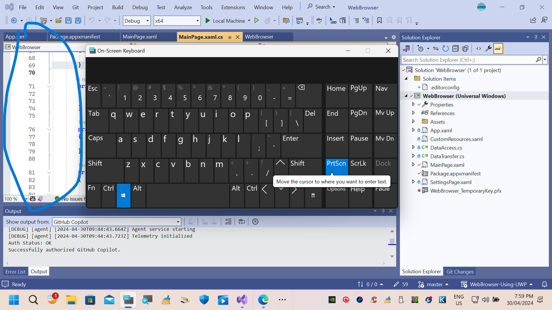 On visual studio community 2022 These numbers circled in blue is that ...