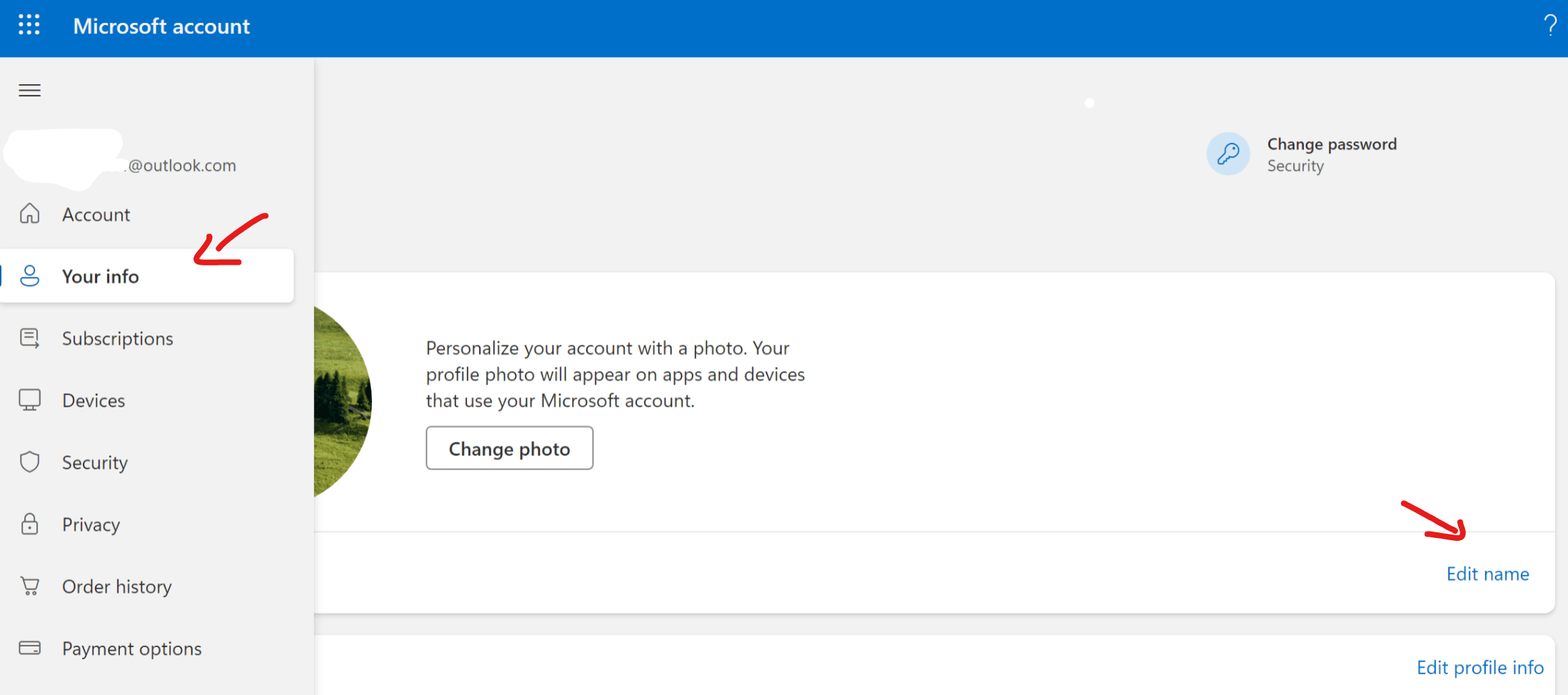 My microsoft ACCOUNT name is causing me issues. I want to change the ...