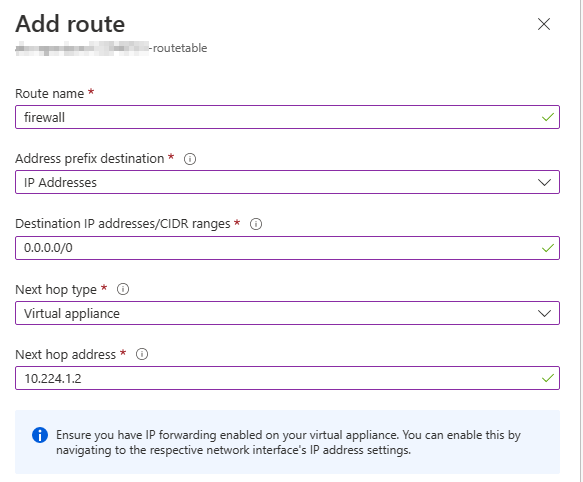 How To Redirect Traffic From One Subnet To One Of The Security